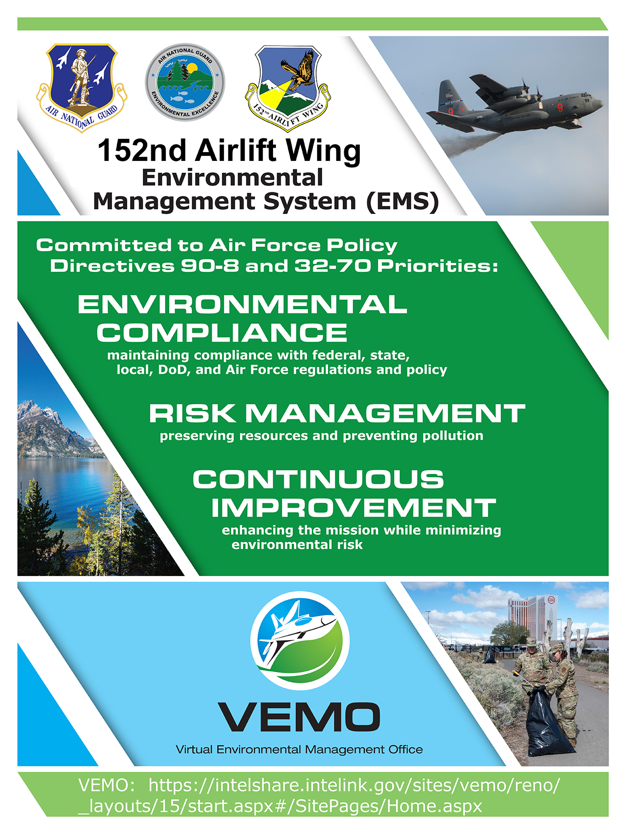 152nd Airlift Wing > Home > Environmental Management System (EMS) Guidance